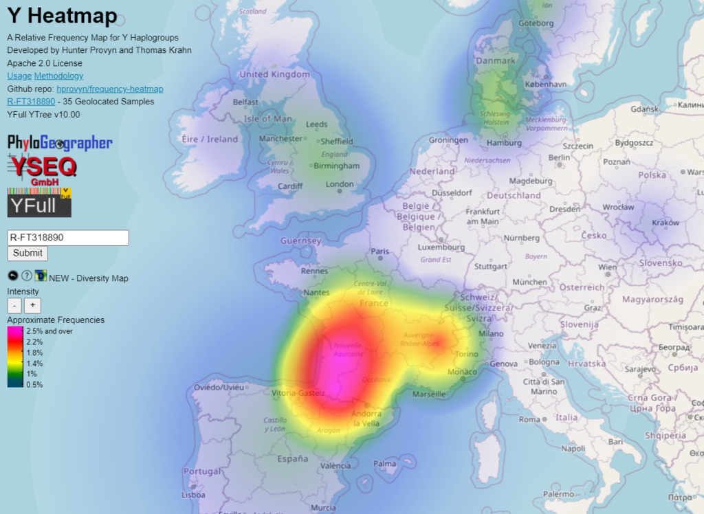 R1b-FT318890, A SW France Lineage of R1b-DF27 – Mygrations