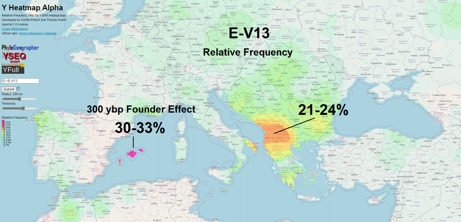Iron Age E-Y20805 is a microcosm of the geographic distribution of E ...